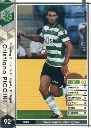 WCCF/DF / Regular Card / 2017-2018Ver. 1.0 197 [Regular Card] : Cristiano Piccini | Toy Hobby ...