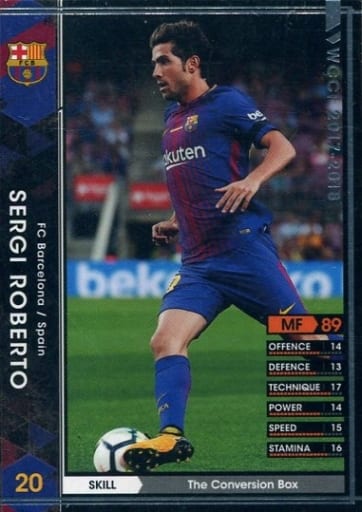 WCCF/MF / Regular Card / 2017-2018Ver. 1.0 235 [Regular Card] : Sergi Roberto | Toy Hobby ...