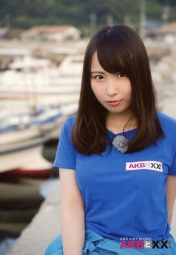 Official photo (AKB48, SKE48) / idol / AKB48 Rena Shimada / Upper Body / Costume Blue / Both ...