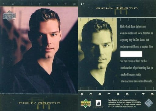 Collection Card (Male) / Ricky Martin Trading Card 11 : Ricky Martin ...