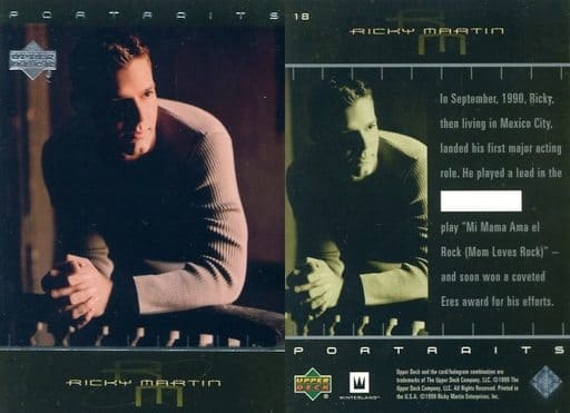 Collection Card (Male) / Ricky Martin Trading Card 18 : Ricky Martin ...