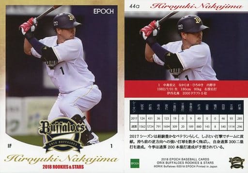 駿河屋 - 44a [レギュラーカード] ： 中島宏之（スポーツ）