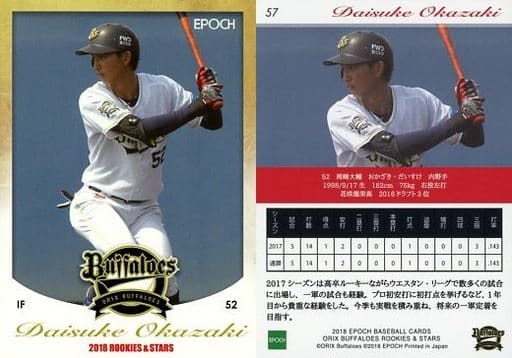 Sports / Regular Card / Orix Buffaloes / 2018 Orix Buffaloes ROOKIES ...