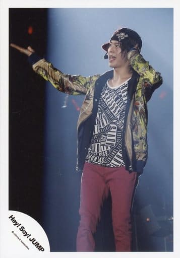 Hey! Say! JUMP / Daiki Arioka / Live Photo / Knee-High / Costume black and white / Cap / Left ...