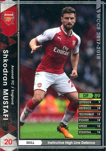WCCF/DF / Regular Card / 2017-2018Ver. 3.0 A01 [Regular Card] : Shkodran Mustafi | Toy Hobby ...