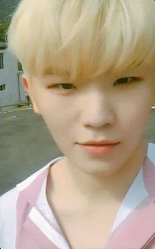 Seventeen / WOOZI (Uji) / Bust Up / Costume Pink White / Background Gray / 5 th Mini Album 『 You ...