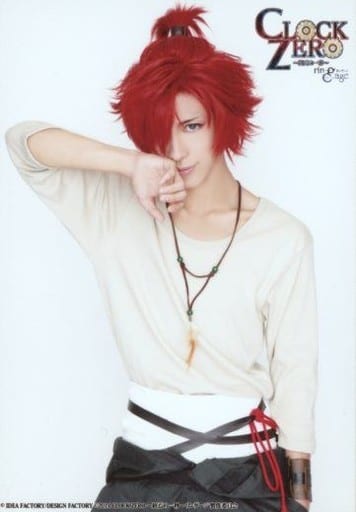 Ryo Oshima (Traitor) / Upper body, Costume white, Right hand mouth, Background white, Character ...