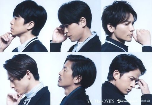 V6 / Gather (6 people) / Horizontal ・ Face Up ・ Costume Black and White ...