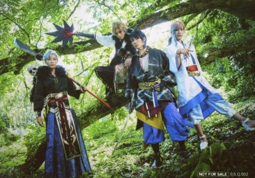 Official photo (male) / actor Gathering (4 persons) / Horizontal ・ Whole ・ Hyakki Yagyo Costume ...
