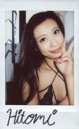 Official photo (female) / Gravure idol Nasu Hitomi / with handwritten signature / Face Up ...