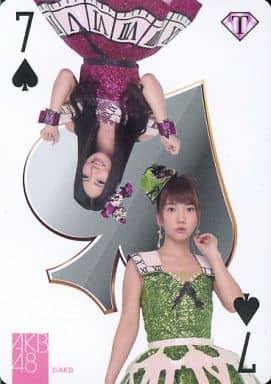 Idol (AKB48, SKE48) / AKB48 official Treasure CARD Spade's 7 : Asuka Kuramochi and Aki Takajo ...
