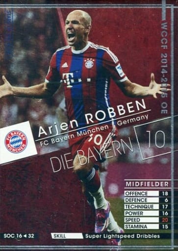 WCCF/MF/STARS OF THE CLUB/2014-2015 OE SOC 16 [STARS OF THE CLUB] : [No code guarantee] Arjen ...