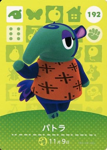 Animal Crossing Amiibo Card / Part 2 192 : Patra | Toy Hobby | Suruga ...