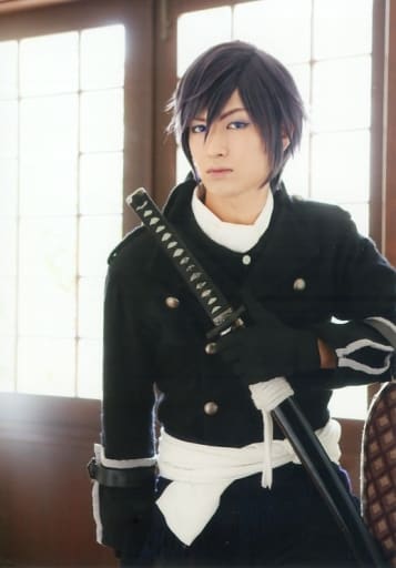 Ryo Matsuda (Saito Hajime) / Above the Knee / Black-and-white Costume / Left Hand Sword / Face ...