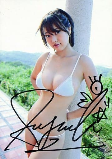 Official photo (female) / Gravure idol ☆ Sayuki Matsumoto / with handwritten signature / Above ...