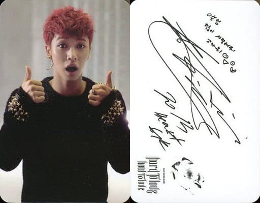 BEAST / Lee Gi-kwang / back side With Print Signature and Message / CD ...