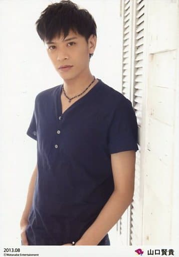 Official photo (male) / actor D2 / Kenki Yamaguchi / Upper Body / Costume Navy / Body Left ...