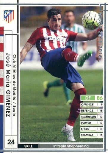 WCCF/DF / Regular Card / 2015-2016 227 [regular card] : José Giménez | Toy Hobby | Suruga-ya.com