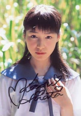 Official photo (female) / idol Kaoru Hirata / Bust Up / Sailor Suit White Blue / Left Hand ...