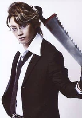 Official photo (male) / actor Shinji Rachi / Upper Body / Costume Black ...