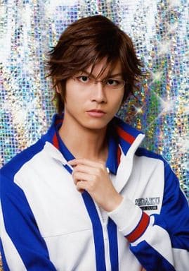 Official photo (male) / actor Hideya Tawada (Kunimitsu Tezuka) / Upper Body, Uniform White ...