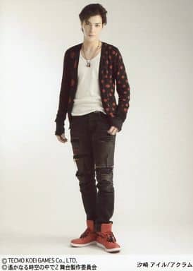 Airu Shiozaki (Akuram) / Whole Body / Costume Black / Polka-Dot Pattern / Left Hand Waist ...