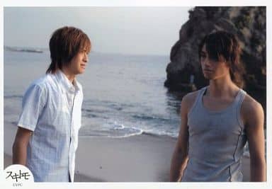 Official photo (male) / actor Hiroki Aiba and Tsutomu Saito / Horizontal, upper body, costume ...