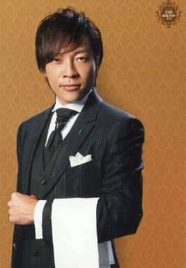 Takuma Otoo / Upper body / Suit Black / Left Hand Cloth / Background ...