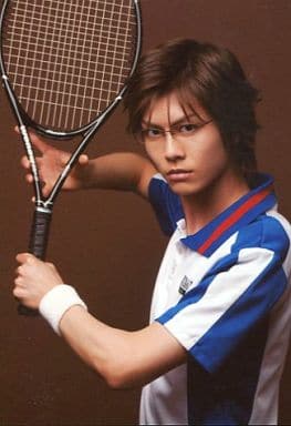 Official photo (male) / actor Hideya Tawada (Kunimitsu Tezuka) / Upper Body / Costume White ...