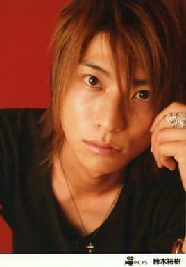 Official photo (male) / actor D-BOYS / Hiroki Suzuki / Face Up / Costume Black / Left Hand Face ...