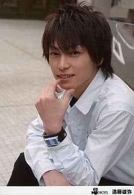 Yuya Endo / Sitting Shirt White, Water Color, Left Hand Mouth / D-BOYS ...