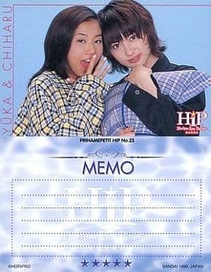 No. 23 : Hiroko Okabe / Chiharu Niiyama / Memory Card / PRINAME PETIT ...