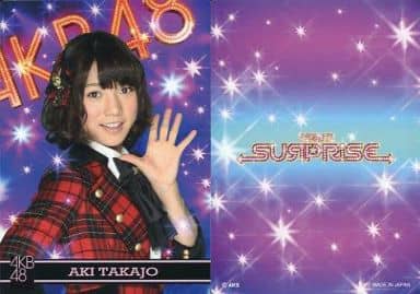 Idol (AKB48, SKE48) / Team Surprise Trading Card Aki Takajo / normal card / purple on back ...