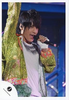 Official photo (Johnnys) / idol / 7 WEST 7 WEST / Fujii Ryusei / Costume Green / Upper Body ...