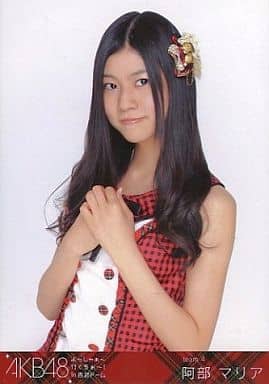 Official photo (AKB48, SKE48) / idol / AKB48 Maria Abe / Waist / Red ...