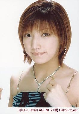 Maki Goto / Face Up / Costume Stripe Blue Green Black / Left Hand Rock ...