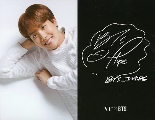 BTS / J-HOPE / Black and printed with signature / "VT x BTS Jumbo Tooth ...