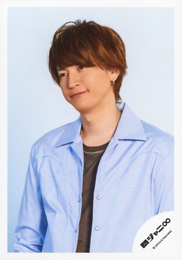 Kanjani Eight / Tadayoshi Okura / Bust up / Costume light blue / blue ...