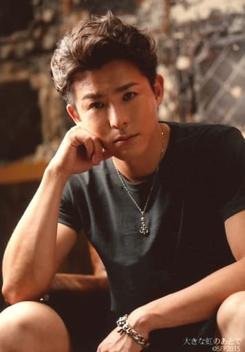 Moriyama Eiji / Above-the-knee, Costume Black, Sitting, Facing Left, Right Cheek / Stage "After ...