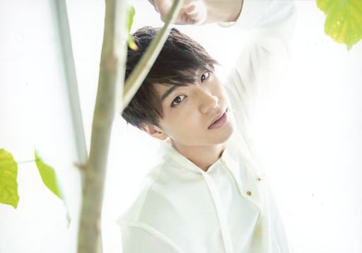 Official photo (male) / actor Takuma Izawa / Horizontal Type / Upper Body / White Costume ...