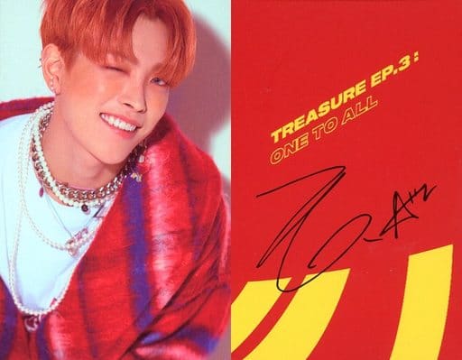 ATEEZ / Hongjoong / Print with signature / CD "TREASURE EP. 3 : One To ...
