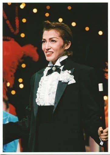 Takarazuka Revue (Hoshigumi) / Kei Aran / Live Photo / Upper Body / Costume Black / White / Left ...