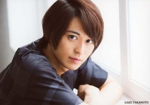 Gaku Takamoto / Horizontal, Bust-up, Black, Arm-Up, Right-Facing, Window / 「 Gaku Takamoto T ...