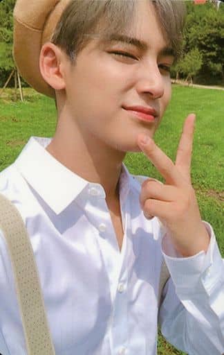 Seventeen / MINGYU / White Costume / Left Hand Piece / Index Finger Jaw ...