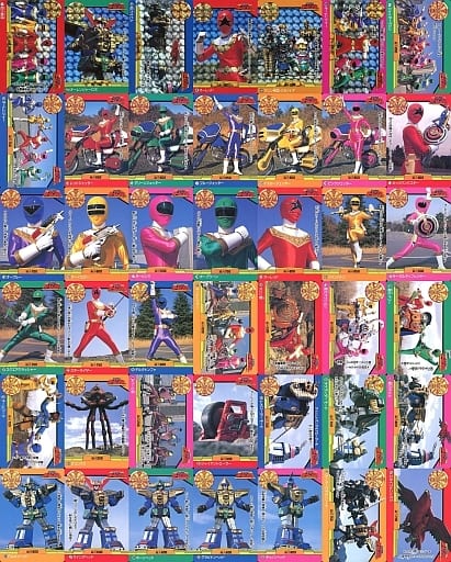 Choriki Sentai Ohranger P. P Card Full Complete Set | Toy Hobby ...