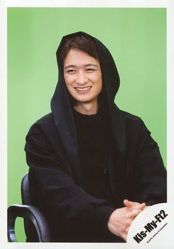 Kis-My-Ft2 / toshiya Miyata / Upper body / Costume black / Hooded ...