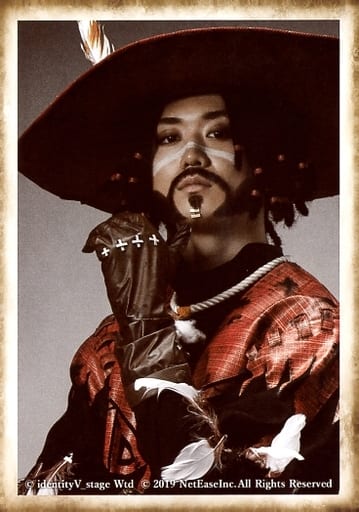 Akira Tanaka (cowboy) / upper body / background gray / frame ...