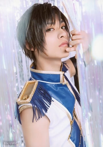 Tomonaka YOSHIDA (Kagurazaka Soji) / Upper body / Stage costume / Background polarizing film ...