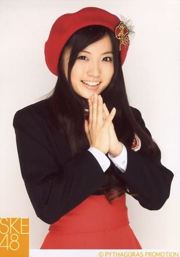 Official photo (AKB48, SKE48) / idol / SKE48 Airi Furukawa / Upper Body / Costume Black / Hat ...