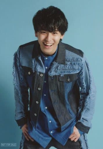 Akira Takano / Above the Knees, Blue Costume, Denim, Both Hips, Mouth ...